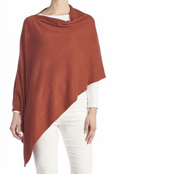 Coco + Carmen | Sweaters | New Coco Carmen The Flight Ponchos In Rust ...